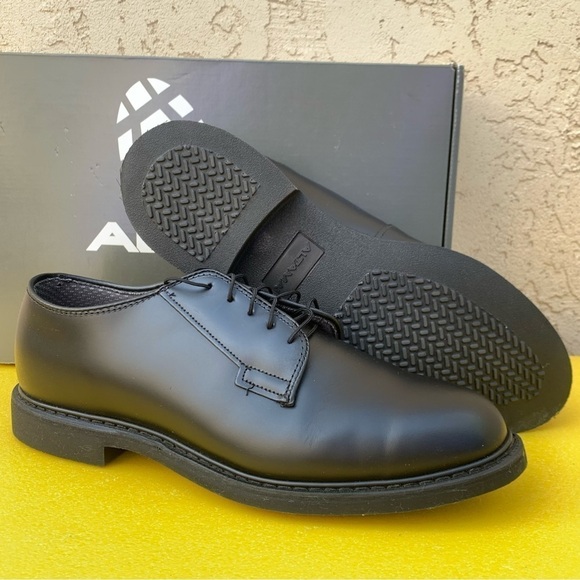 Altama | Shoes | Altama O2 Oxford Black Leather Uniform Dress ...